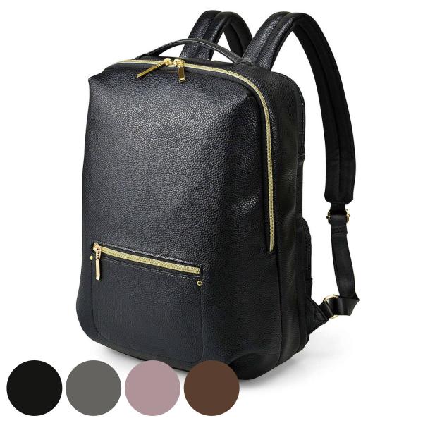 サイズ/約幅23×奥行12×高さ34cm重量/約590g内容量/1個材質/合成皮革種類/ブラック、グレー、ベージュ、ブラウン生産国/中国製●柔らかな合成皮革にクッション材を合わせた軽くて優しい使い心地のリュックサックです。●使い勝手の良さを...