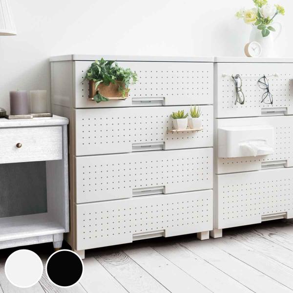 サイズ/外寸：約幅65×奥行41×高さ85cm内寸：約幅57×奥行34.5×高さ15cm重量/約13kg内容量/1台付属品：すべり止め付き専用脚（4個）材質/本体・引出し・ロック・ローラー・脚：ポリプロピレン滑り止め：ポリエチレン前パネル：...