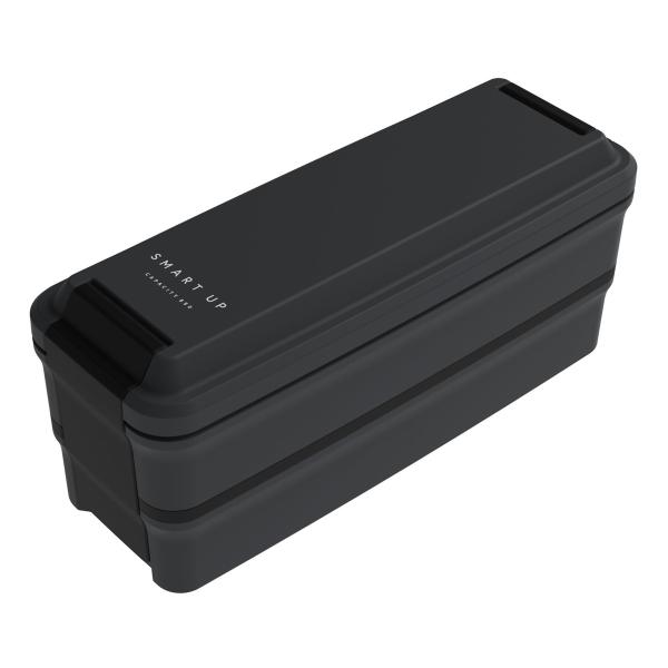 サイズ/約幅21.4×奥行8×高さ9.5cm容量/総容量：850ml上段：410ml、下段：440ml内容量/1個（本体、仕切り）材質/本体・仕切り：ポリプロピレン蓋下：ポリプロピレン蓋：AS樹脂止め具：ABS樹脂パッキン：シリコーンゴム生...