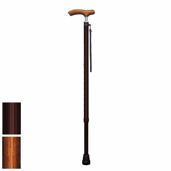 サイズ/約73.0〜95.5cm伸縮(10段階調節2.5cmピッチ) 先ゴム：19mm用重量/約310g内容量/1本材質/グリップ：木製（楓材）シャフト：アルミニウムストラップ：ナイロン先ゴム：合成ゴム種類/ブラウン、ダークブラウン生産国/...