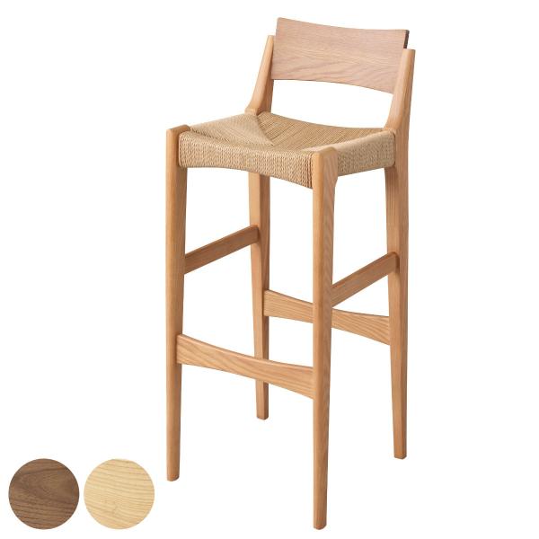 サイズ/約幅36×奥行41×高さ90cm座面高：約70cm重量/約6kg内容量/1脚材質/天然木（アッシュ）、ウレタン塗装、ペーパーコード種類/ブラウン、ナチュラル原産国/ベトナム耐荷重/約80kg（静的耐荷重）組立状態/完成品梱包サイズ/...