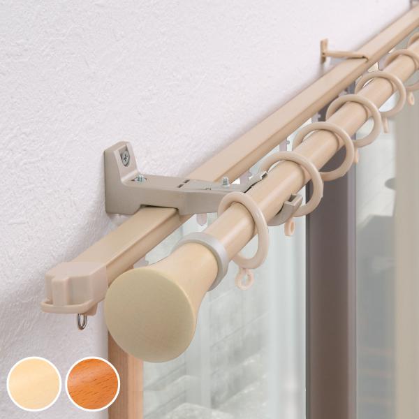 サイズ/幅：1.7〜3m奥行：11.5ｃｍ重量/約3kg内容量/レール1セット（大・小）リングランナー、レース側マグネットランナー、キャップ、ブラケット（大）、ブラケット（小）、取り付けネジ材質/ポール：亜鉛メッキ鋼管（木目熱転写）レール（...