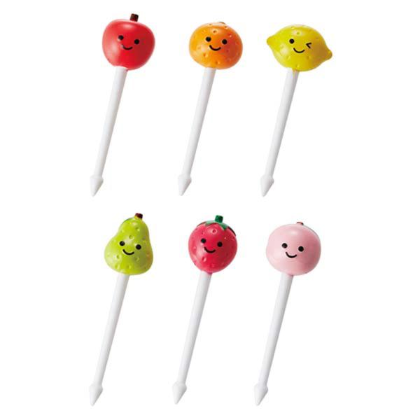 サイズ/【1本あたり】イチゴ：約幅1.15×奥行1.15×高さ4.45cmミカン：約幅1.3×奥行1.3×高さ4.2cmレモン：約幅1.6×奥行1.1×高さ4.2cm洋ナシ：約幅1.15×奥行1.15×高さ4.55cmモモ：約幅1.25×奥...