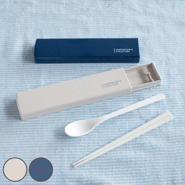 サイズ/約幅19.1×奥行4.8×高さ1.8cmお箸・スプーン：約長さ18cm内容量/1個（お箸・スプーン・ケース）材質/本体・スプーン：ABS樹脂蓋：AS樹脂お箸：メタクリル樹脂シリコーンパーツ：シリコーンゴム種類/グレー、ネイビー生産国...