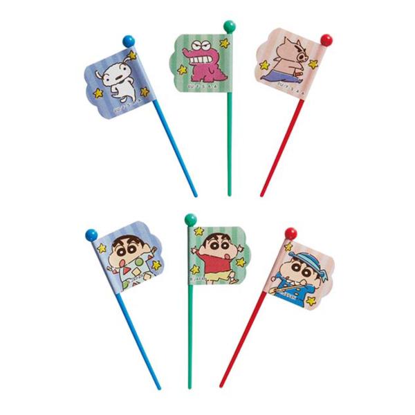 サイズ/約幅10.5×奥行5×高さ13cm※パッケージサイズ内容量/12本入り（3柄×4本）材質/ABS樹脂生産国/日本製耐熱温度/70度耐冷温度/-30度●クレヨンしんちゃんのお弁当用ピックです。●ミートボールやミニトマトなどにさせば、楽...