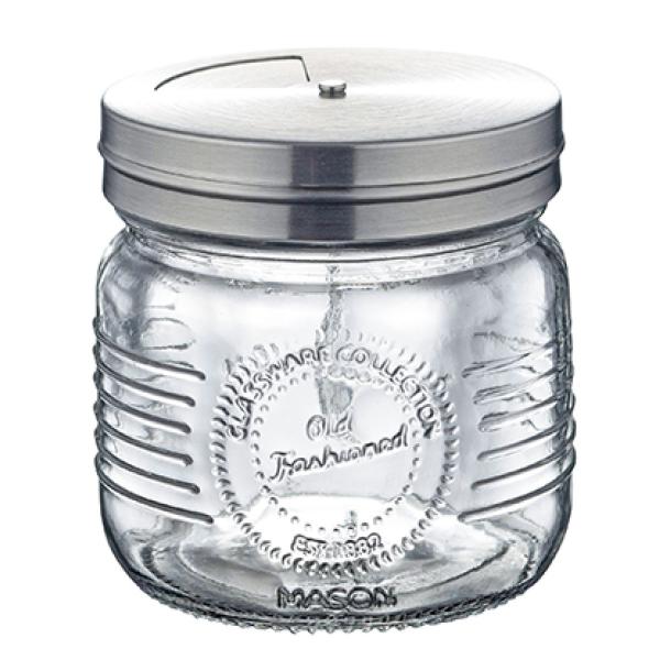 サイズ/約幅7.8×奥行7.8×高さ8.1cm内容量/1個材質/ガラス、ステンレス、ポリプロピレン●コショウなどの調味料を詰め替えられる、お洒落なスパイスジャーです。●ガラス製なので清潔感があり、臭い移りの心配もなく使えます。●調味料を入れ...