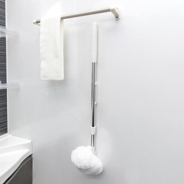 サイズ/約幅19×奥行14×高さ70cm伸縮時の長さ：約51〜69cm重量/約160g内容量/1個材質/ヘッド、ブラシ：ポリプロピレン柄：アルミ磁石：ゴム磁石生産国/中国製耐熱温度/50度適合品番/sm@rt-SP831●水だけで汚れが落ち...