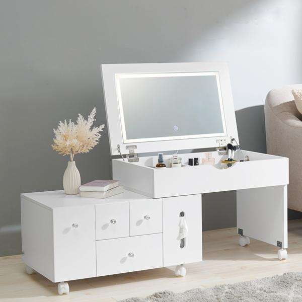 サイズ/収納時：約幅67×奥行42.5×高さ46cm展開時：約幅122.5×奥行56×高さ85cm内容量/1台材質/メラミン樹脂化粧繊維板生産国/中国製キャスター/付きコードの長さ/約150cm組立状態/完成品（一部取付）梱包サイズ/約幅6...