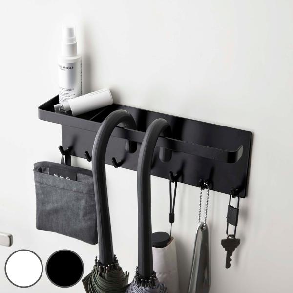 サイズ/約幅28×奥行7×高さ9.5cmトレー内寸：約幅8×奥行き6.2×高さ1.5cmバー内寸：約幅19.5×奥行き6.2cm重量/約650g内容量/1個材質/本体：スチール（粉体塗装）、マグネット滑り止め：シリコーン種類/ホワイト、ブラ...