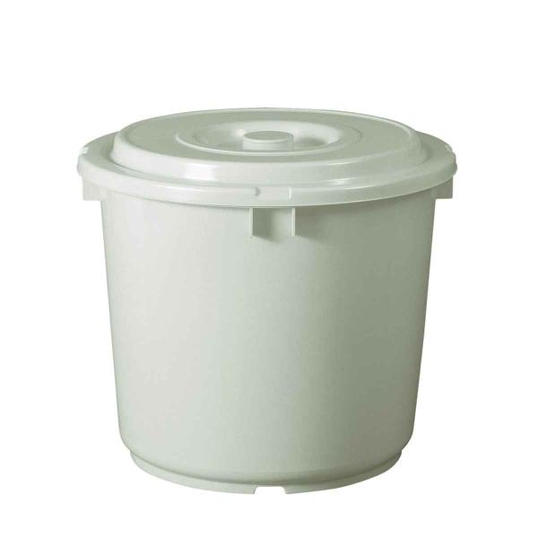 サイズ/約高さ44.5cm直径：約52.5cm容量/約60L内容量/1個付属品：押し蓋材質/本体・蓋：ポリエチレン押し蓋：ポリプロピレン生産国/日本製●お手軽に本格的な漬物作りができるプラスチック製の漬物容器60型（押し蓋付き）です。●プラ...