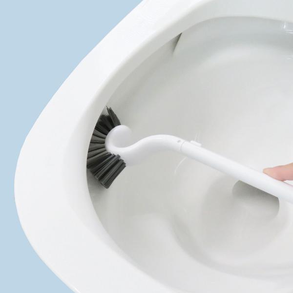 サイズ/約幅5.8×奥行11.8×高さ38cm内容量/トイレブラシ、ケース各1個材質/ケース・ブラシ柄・ブラシ毛先端部：ポリプロピレンブラシ毛中央部：ナイロン生産国/中国製●場所を取らないスリムなトイレブラシです。●付属のケースにブラシを浮...