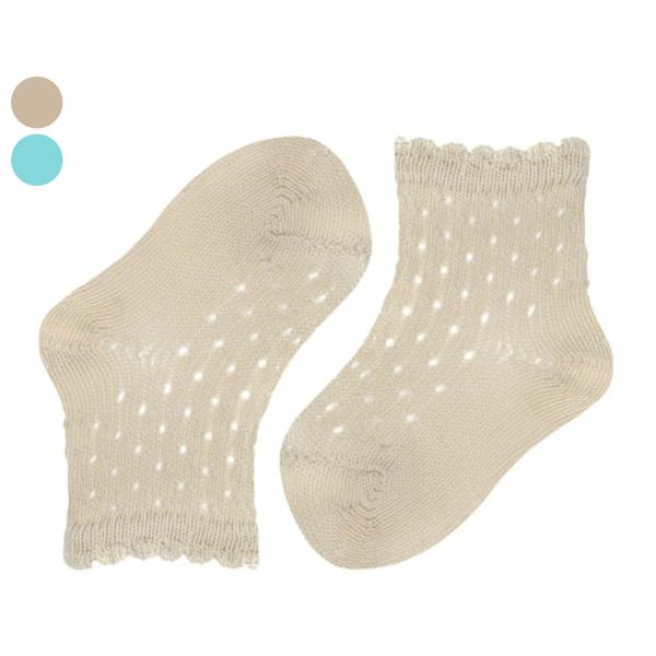 サイズ/4詳細はサイズ表をご覧ください。内容量/1足材質/コットン100％種類/リノ、アクアマリン生産国/スペイン製対象年齢/4歳〜5歳●スペインを代表するブランド『condor』のショートソックスです。●ウェーブのかかったはき口と透かし編...