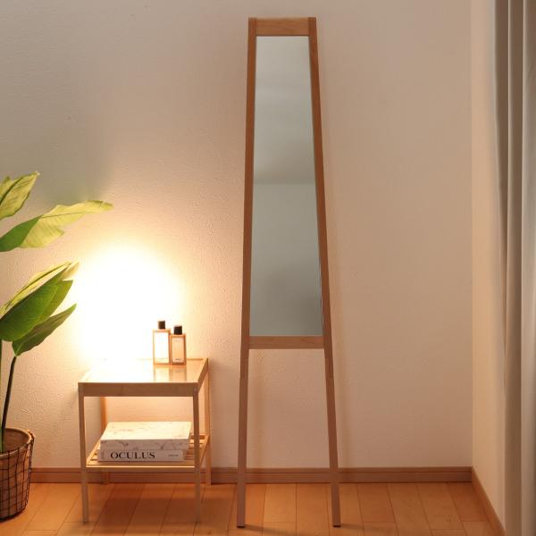 サイズ/約幅31×奥行30×高さ160cm内容量/1台材質/フレーム：天然木（ビーチ）塗装背面フレーム・バー：スチール、粉体塗装鏡背面：MDF（3mm厚）、ビーチ突板貼り生産国/中国製耐荷重/背面バー：1kg背面フレーム：2kg組立状態/お...