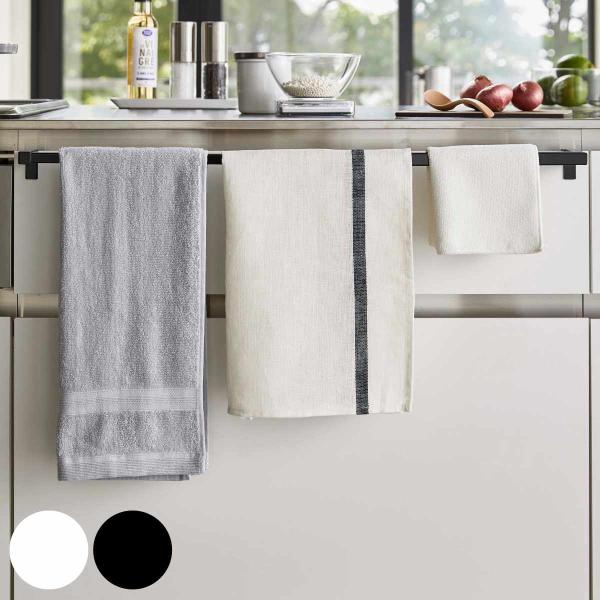 サイズ/約高さ5cm約幅42〜76×奥行き7.5〜8.5cm収納部：約幅38.5〜72.5×奥行き4cm内容量/1本付属品：六角レンチ材質/本体：スチール(粉体塗装）フック：スチール(ユニクロメッキ）種類/ホワイト、ブラック生産国/中国製耐...