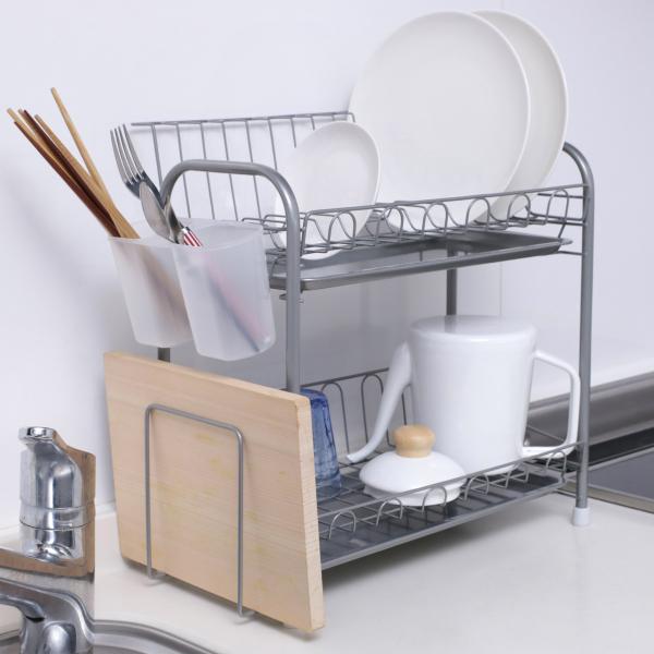 サイズ/約幅37.5×奥行22.5×高さ37.5cmトレー：約幅33×奥行17×高さ1.5cm重量/約1.2kg内容量/1台付属品：水切りポケット材質/本体・トレー：鉄（エポキシ樹脂塗装）水切りポケット：ポリプロピレン保護キャップ：塩化ビニ...