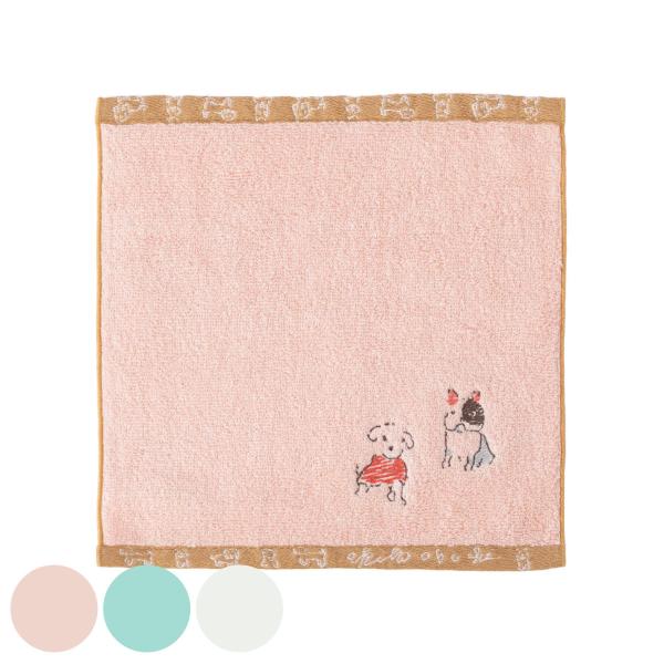 サイズ/約横25×縦25cm内容量/1枚材質/綿100%種類/ピンク、ミント、ホワイト生産国/日本製●動物モチーフを施したかわいらしいデザインのミニタオルです。●無撚糸を使用して織り上げたふわふわのパイル素材です。●触れた瞬間にうっとりする...