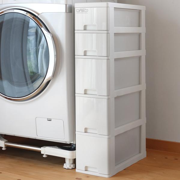 サイズ/約幅18.2×奥行45×高さ85.5cmキャスター無し：約高さ83cm引出し内寸（上段）：約幅14.7×奥行41.4×高さ10.5cm引出し内寸（下段）：約幅14.7×奥行41.4×高さ16.8cm内容量/1個材質/本体：ポリプロピ...