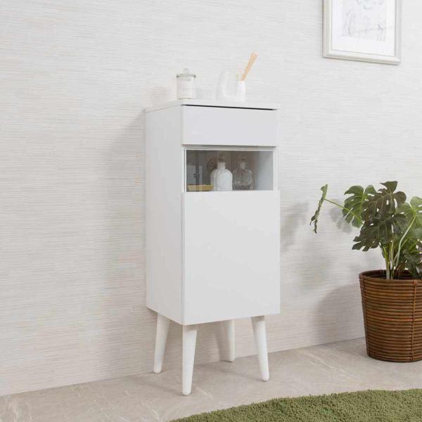 サイズ/約幅30×奥行30×高さ80.5cm重量/約10kg内容量/1台付属品：可動棚板1枚材質/本体：強化プリント紙化粧繊維板脚部：天然木ラバーウッド（水性塗装）強化ガラス生産国/中国製引き出し/1杯天板耐荷重/10kg棚板1枚あたり耐荷...