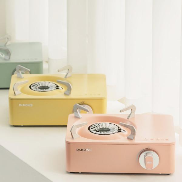 サイズ/約幅26×奥行18×高さ8cm五徳を含む高さ:12cm重量/約1.3kg内容量/1台材質/本体:ブリキ鋼板ケース:PP種類/ピンク、イエロー、ピスタチオ生産国/中国製●パステルカラーが目を引くかわいいミニカセットコンロです。●コンパ...