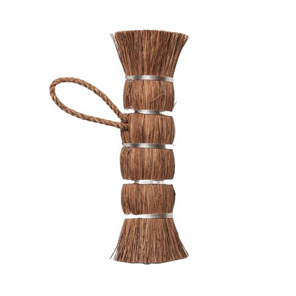 サイズ/約幅2.5×奥行11×高さ2.5cm重量/約30g内容量/1個材質/棕櫚、ステンレス、紙紐（分類外繊維（和紙）60%、レーヨン40%）生産国/日本製●天然素材の棕櫚を国内外から厳選し、上質な物だけを使って作られた国産たわし　ささら紐...
