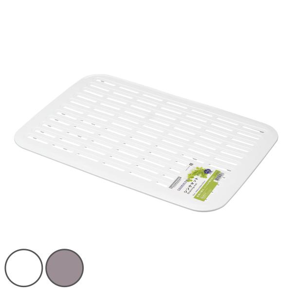 サイズ/約幅46.2×奥行32.6×高さ1cm重量/約235g内容量/1個材質/ポチエチレン種類/ホワイト、ベージュグレー生産国/日本製●シンクの底面に置いて使うシンクマットです。●食器を落とした衝撃や傷からシンクを守ってくれます。●穴の開...