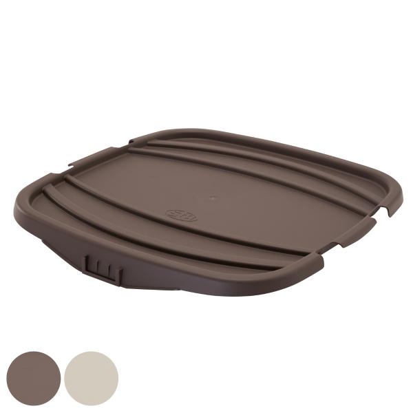 サイズ/約幅45×奥行43.7×高さ4cm内容量/1個材質/PP（ポリプロピレン）100％ヴァージン素材種類/バーントアンバー、ホワイトグレー耐熱温度/70度耐冷温度/-30度●「baquet」専用フタ「onbaquet」Lサイズです。●「...