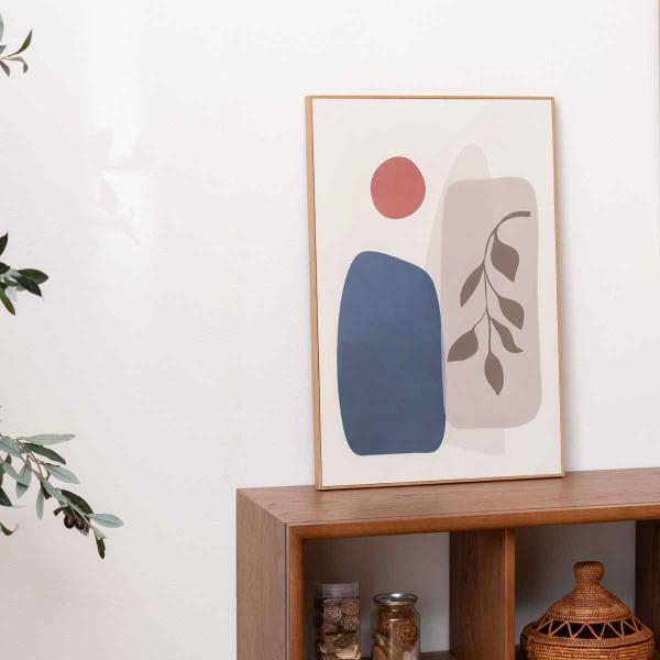 サイズ/約横40×縦60cm厚さ：約2.5cm重量/約1kg内容量/1枚付属品：額（両側金具2個付き）材質/繊維板ポリ塩化ビニル生産国/中国製組立状態/完成品●インテリアになじむシンプルなアートフレームです。●A2サイズで壁に掛けたり棚に立...