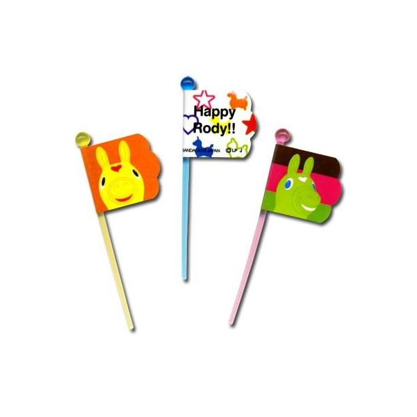 サイズ/約幅2.4×奥行6.7×高さ0.5cm内容量/9本入(3種類×各3本入)材質/スチロール樹脂電子レンジ/使用不可●おしゃれで大人気の「ロディ」のお弁当用ピックです。●各3本×3種類（9本入り）です。●電子レンジ使用不可です。●キャラ...