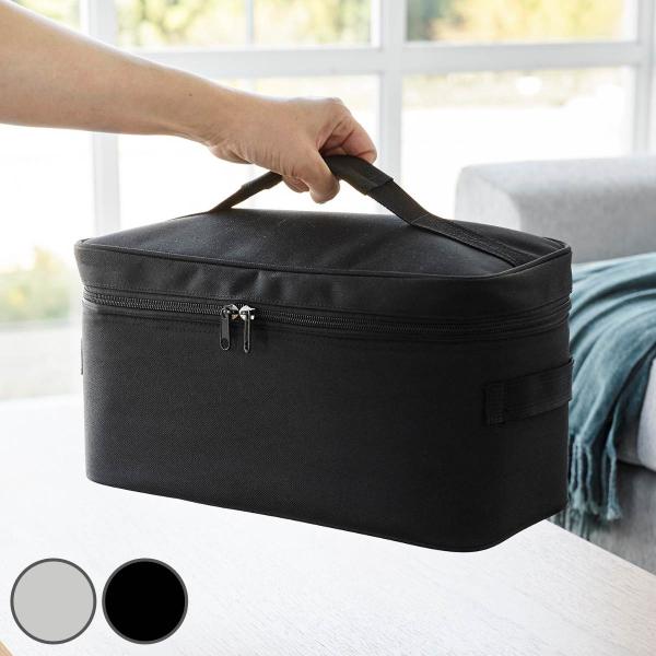 サイズ/約幅33×奥行16×高さ18cm（持ち手含まず）仕切り：約幅16×高さ13cm（面ファスナー部含まず）内寸蓋ポケット：約幅10×高さ11cm（1つあたり）仕切りポケット：約幅15.5×高さ8cm（1つあたり）ゴムバンド：約幅3cm（...