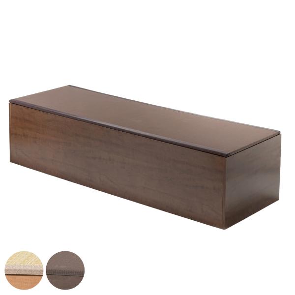 サイズ/外寸：約幅180×奥行60×高さ45cm内寸：約幅56×奥行56×高さ41cm※内寸：1スペース分サイズ畳厚み：約2cm側板：約1.7cm底板：0.4cm厚板仕様重量/約27.5kg内容量/1台材質/畳部：ポリプロピレン木部：プリン...