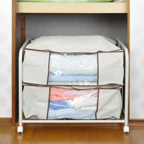 サイズ/約幅74×奥行65×高さ55.5cm（アジャスター使用時）約幅75×奥行67.5×高さ59.5cm（キャスター使用時）重量/約4kg内容量/1台付属品：キャスター4個、アジャスター4個材質/スチール（メラミン焼付塗装）生産国/日本製...