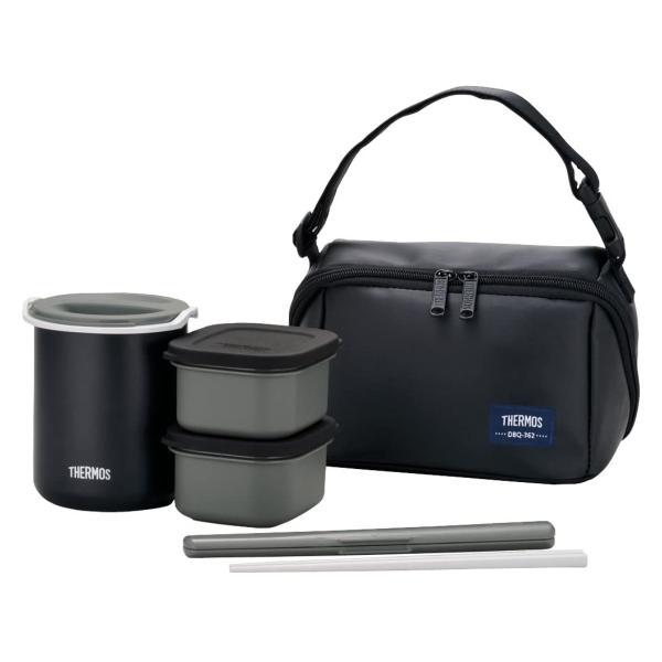 サイズ/約幅20×奥行10×高さ11.5cm箸：約19.5cm重量/約500g容量/総容量：820mlおかず容器：230ml×2ごはん容器：360ml内容量/1個（本体、箸、箸ケース）材質/おかず容器蓋：シリコンおかず容器本体・ごはん容器本...