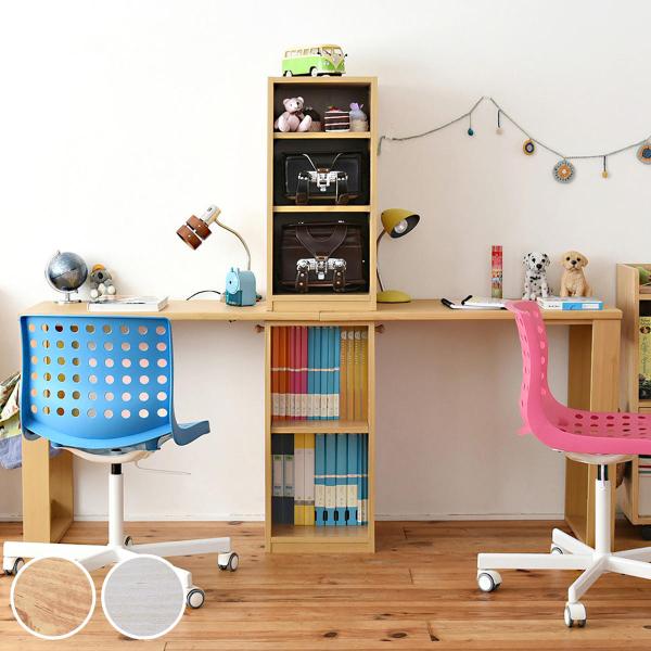 サイズ/【外寸】全体：約幅180×奥行45×高さ145cmデスク単体：約幅90×奥行45×高さ74cmラック：約幅33×奥行42×高さ71cm【内寸】ラック：約幅29×奥行40×高さ64.5cm天板：約幅73.5×奥行45×高さ74cmデス...