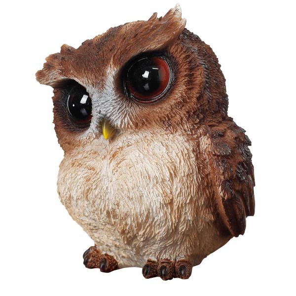 サイズ/約幅9.5×奥行8×高さ11.5cm材質/レジン●幸せを招く鳥、フクロウのオーナメントです。●フクロウは、「福が来る」、「不苦労」などと縁起物として親しまれている鳥です。●素材はレジンなので軽く、どこにでも気軽に飾る事が出来ます。玄...