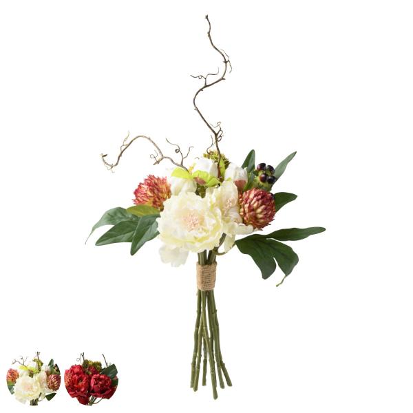 サイズ/全長：約44cm内容量/同色4束セット材質/PE、WI種類/ホワイト、レッド●リアルな質感と美しいデザインが特徴の高品質な造花です。●同色4束セットです。●長期間にわたり色褪せず、美しい状態を保ちます。●水やりや剪定の必要がなく、い...