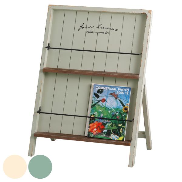 サイズ/約幅52×奥行35×高さ71cm内容量/1個材質/ウッド、アイアン種類/ホワイト、グリーン生産国/中国製●アンティークなペイント加工と柔らかな色味のマガジンスタンドです。●温かみのある天然木とレトロな雰囲気がおしゃれな空間を演出しま...