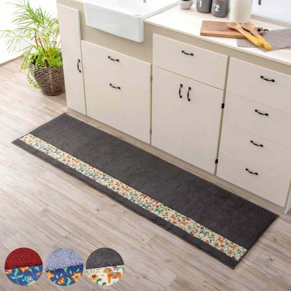 サイズ/約横270×縦50cmパイルの長さ：1cm内容量/1枚材質/パイル：アクリル100％（抗菌防臭吸水速乾機能付き）プリント生地：綿100％裏面：EVA種類/ワインレッド、ライトグレー、グレー生産国/日本製洗濯/洗濯機使用可能滑り止め/...