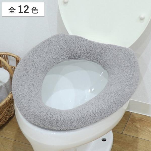 サイズ/約幅25×奥行16×高さ2cmO型便座専用重量/約86g内容量/1枚材質/ループ糸：アクリル100％弾性糸：ナイロン90％ / ポリウレタン10％種類/ネイビー、グレー、ブラウン、アイボリー、ピンク、オレンジ、イエロー、グリーン、ブ...