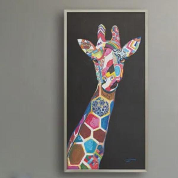 サイズ/約横53×縦103cm厚さ：約3.7cm重量/約2.7kg内容量/1枚付属品：額（吊金具付き）、額吊紐材質/キャンバス・樹脂フレーム●一つ一つ丁寧にハンドペイントが施されたアートと、樹脂フレームをセットにしたアートフレームです。●ア...