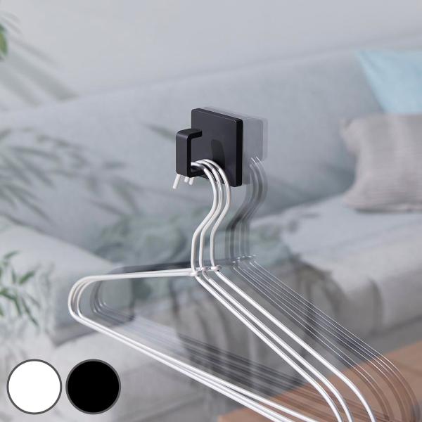 サイズ/約幅6×奥行4.5×高さ6cmフィルムフック接着面：幅6×高さ6cm内寸ホルダー部：幅3×奥行3.2cm重量/約25g材質/本体：ABS樹脂　フィルムフック：ポリカーボネート・PET・ポリウレタン種類/ホワイト、ブラック生産国/中国...