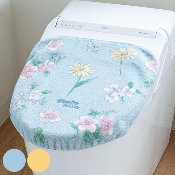サイズ/洗浄暖房型・普通型（O型・U型）兼用内容量/1枚材質/アクリル100％(吸水加工・抗菌防臭加工)吸着シート：アクリル樹脂種類/ブルー、イエロー生産国/日本製洗濯/洗濯機使用可能乾燥機/使用不可●植物とお花をモチーフにしたボタニカル柄...