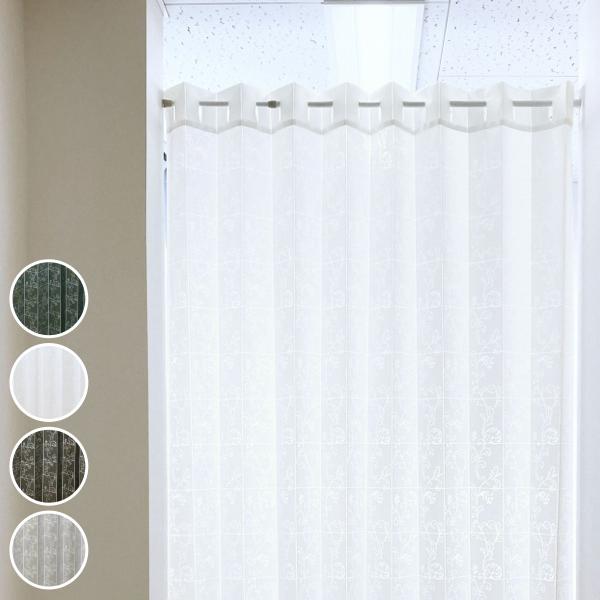 サイズ/約幅150×高さ100cm重量/約360g内容量/1枚材質/ポリエステル100％種類/ホワイト、グレージュ、カーキ、ダークブラウン生産国/日本製洗濯/洗濯機使用可能●アラベスク柄のアコーディオンカーテンです。150×100cm●コン...