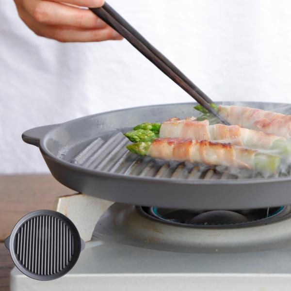 サイズ/約幅18.5×奥行16×高さ1.5cm内容量/1個材質/耐熱陶器生産国/日本製電子レンジ/使用可能オーブン/使用可能熱源/ガス火専用●直火・電子レンジ・魚焼きグリル・オーブンで使えるグリルプレート（S）です。●波型なので余分な脂が溝...