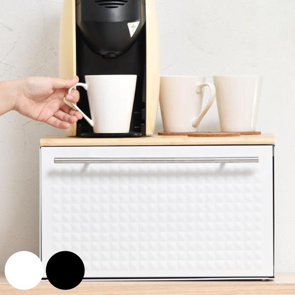 サイズ/約幅40×奥行35×高さ25cm重量/約5.5kg内容量/1台材質/本体、扉：スチール（エポキシ粉体塗装）天板：バンブー集成材（ラッカー塗装）取っ手：ステンレススチール種類/ホワイト、ブラック生産国/中国製引き出し1段あたり耐荷重/...