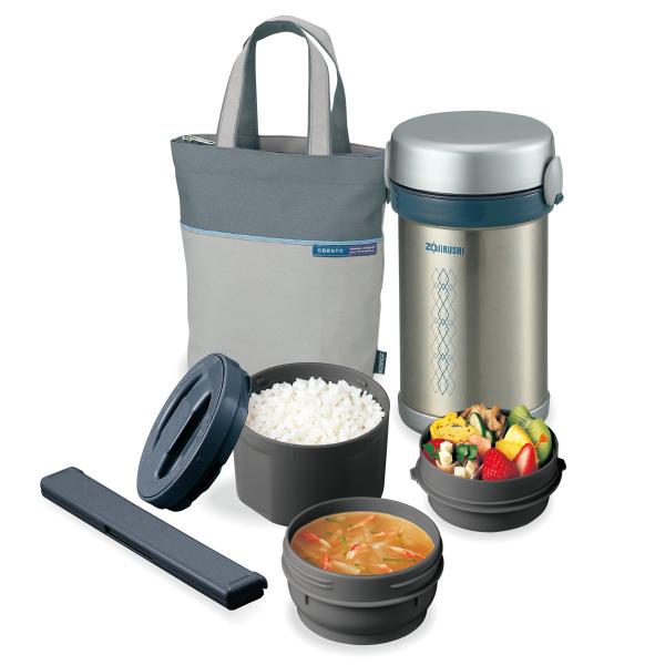 サイズ/バッグなし：約幅12.5×奥行11×高さ20.5cmバッグ含む：約幅24×奥行12×高さ36cm重量/バッグなし：700gバッグ含む：900g容量/総容量：840mlごはん容器：310ml、おかず容器：330ml、スープ容器：200...