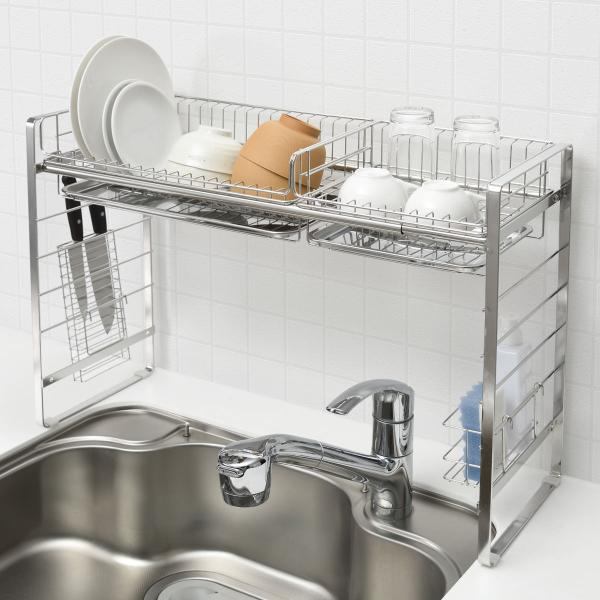 サイズ/約幅60〜95×奥行24.5×高さ46.5cm重量/約2.2kg内容量/1個材質/本体：ステンレス鋼ゴム足：シリコーンゴム生産国/中国製耐荷重/約15kg●キッチンやライフスタイルに合わせてカスタマイズできる「SUIグート」シリーズ...