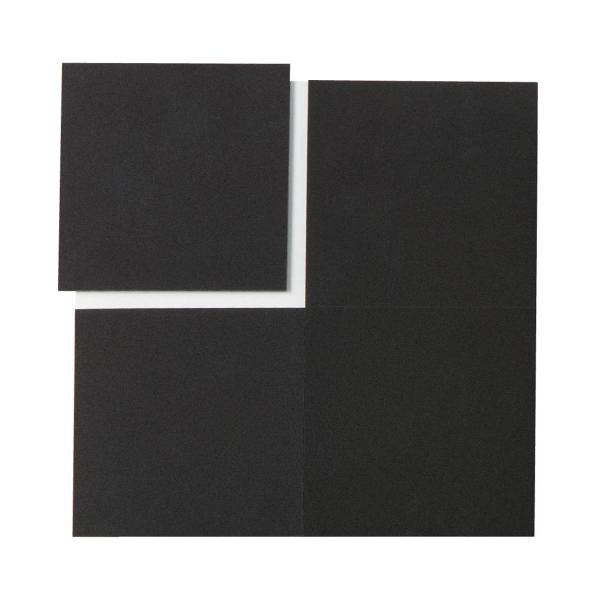 サイズ/約横10×縦10cm※1面あたり：幅5×奥行5×厚み0.08cm（1シート／4面）内容量/1シート材質/マイクロセルポリマーシート「PORON」、シール（NITTO No.5000NS）生産国/日本製●厚みが0.08cmの極薄で、超...