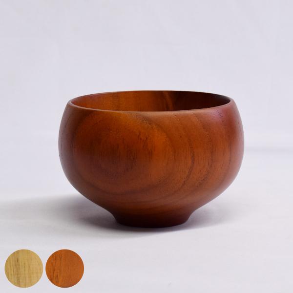 サイズ/約高さ6.8cm直径：約11cm容量/約350ml内容量/1個材質/天然木（ウレタン塗装）種類/ナチュラル、ブラウン生産国/ベトナム製●木のあたたかみを感じる木製ボウルです。●サラダやスープを入れたり、飯碗にしたりと幅広く使えます。...