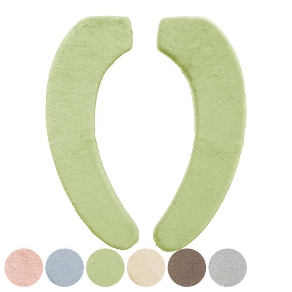 サイズ/洗浄暖房型・普通型（O型・U型）兼用内容量/1組材質/表面：ポリエステル100％クッション部：発泡ウレタン裏面：ポリウレタン種類/ピンク、ブルー、グリーン、ベージュ、ブラウン、グレー生産国/中国製●シンプルなデザインの「コクーン」シ...