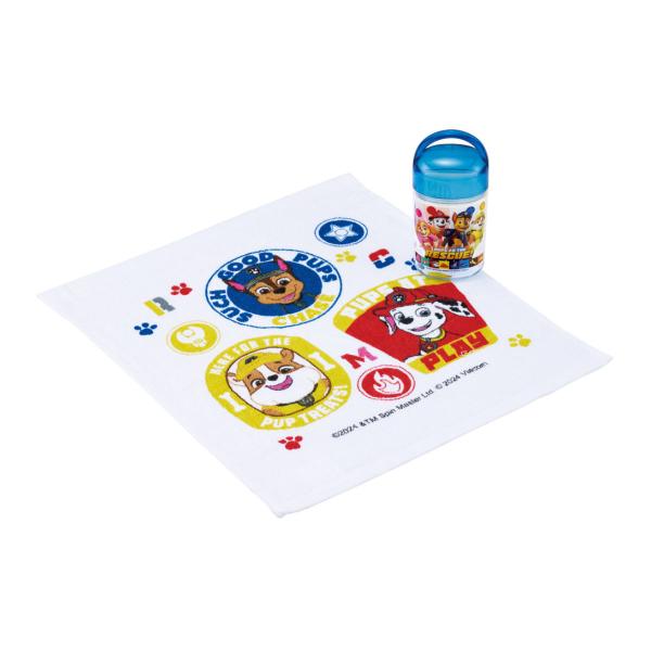 サイズ/おしぼり：約横28×縦32cmケース：約横5.8×奥行4.4×高さ12.5cm重量/約65g内容量/1個（ケース、おしぼり、名前シール）材質/ケース：AS樹脂おしぼり：綿100％生産国/中国製生産国補足/おしぼりケース:日本製耐熱温...